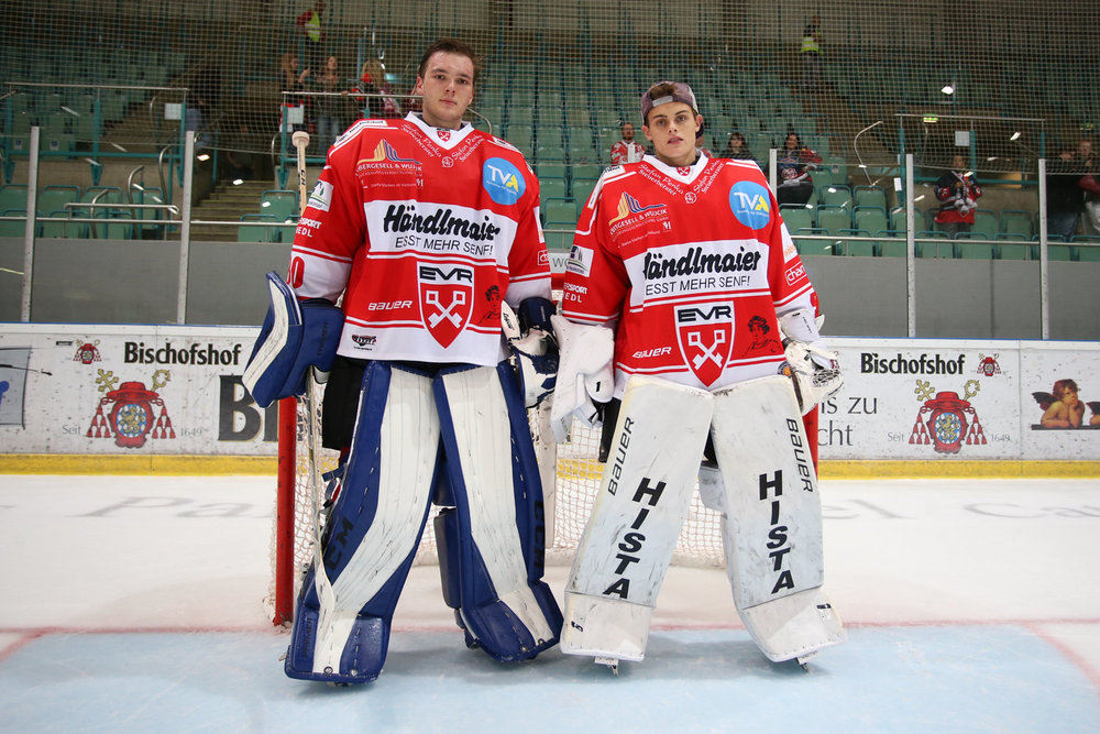 Jung-Goalies Cody Brenner und Daniel Fießinger tragen ihren Teil zum ...