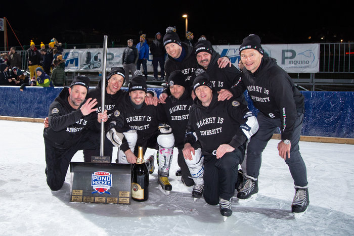 European Pond Hockey Championship am Ritten in Südtirol: Tino Boos und ...