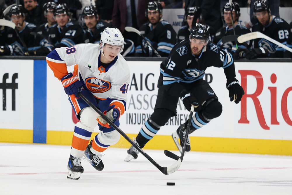 JJ Peterka trifft und verliert, weil Matthew Schaefer einen Crosby ...